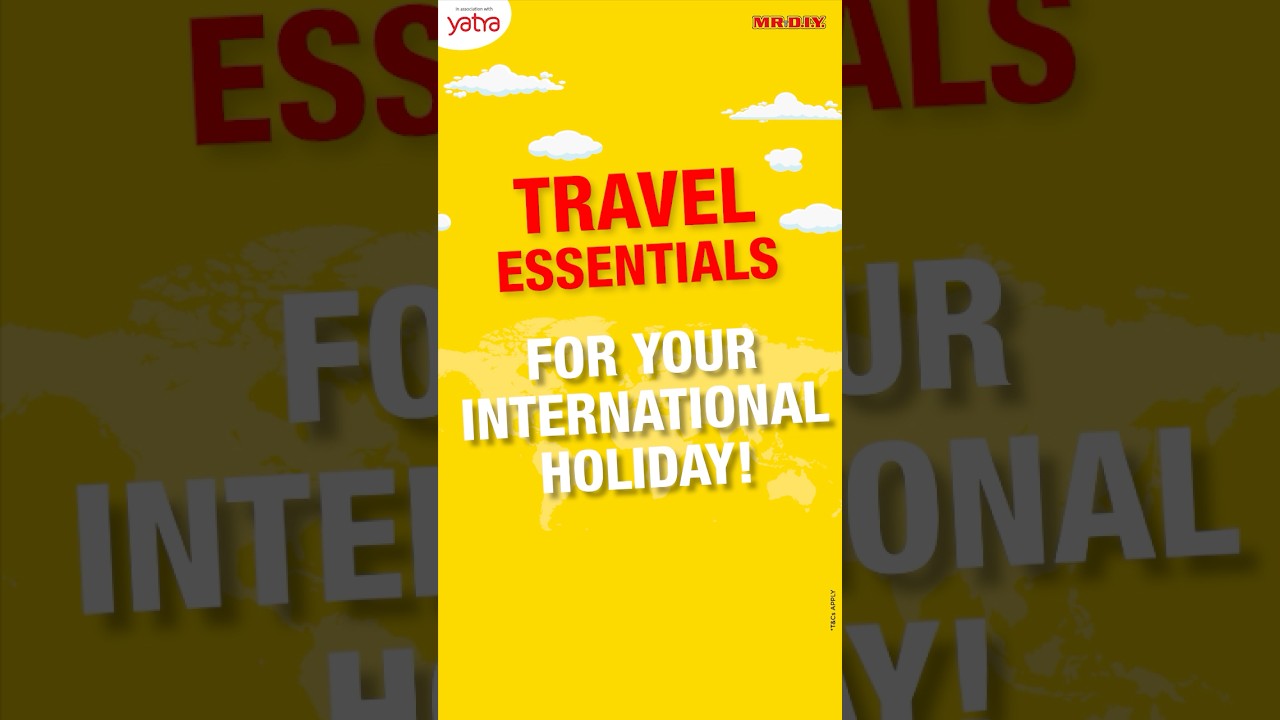 Your international travel essentials, all at your nearest MR.DIY store ...